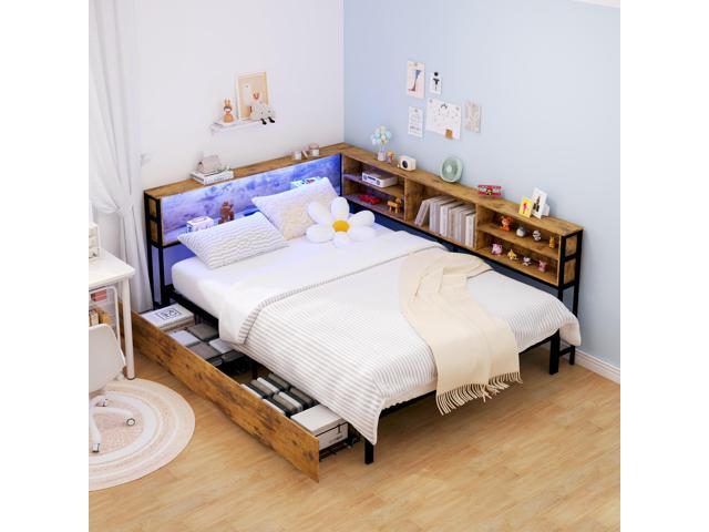 Click here for Full Corner Daybed with Storage  Bookcase Headboar... prices