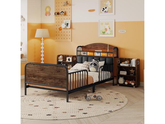 Click here for Twin Size Metal Platform Bed Frame with Light  Kid... prices