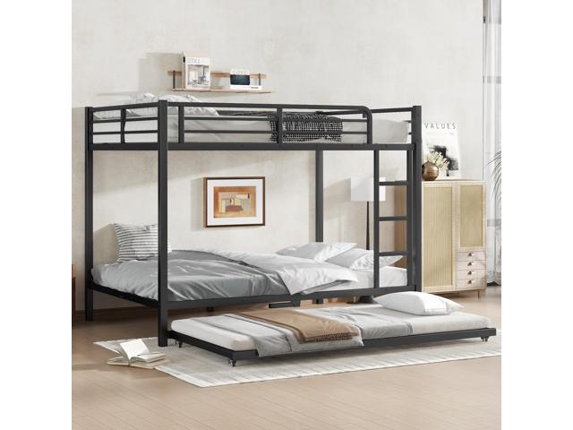 Click here for Full over Full Metal Bunk Bed with Twin Size Trund... prices