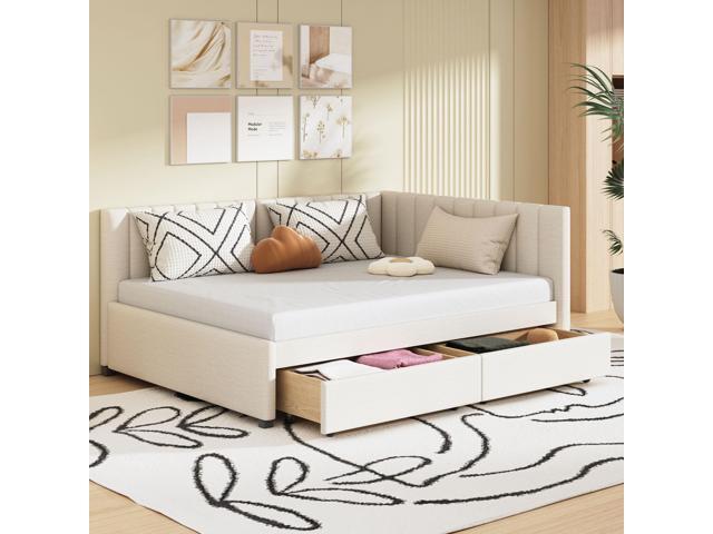 Click here for Full Size Upholstered Daybed with 2 Storage Drawer... prices