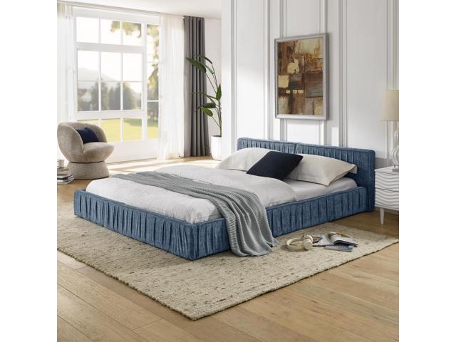 Click here for Queen Size Upholstered Bed Frame with Chenille fab... prices
