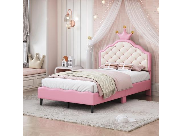 Click here for Twin Size Lovely Crown Fantasy PU Leather Princess... prices