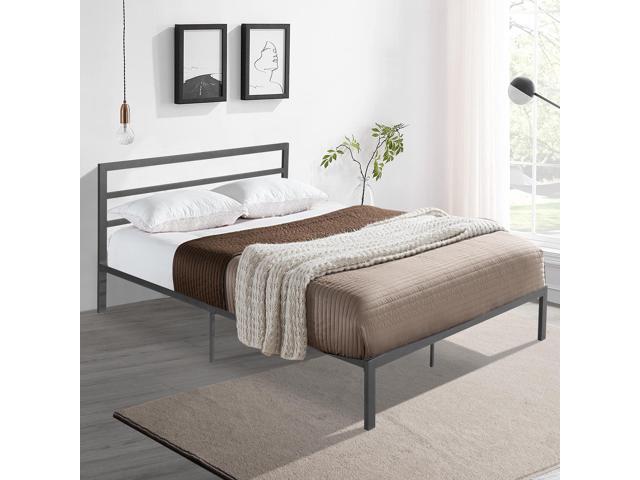Click here for Queen Size Metal Bed Frame with Headboard Charcoal... prices