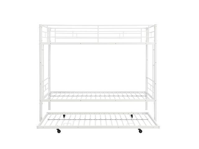 Click here for METAL Bunk Bed with trundle WHITE prices
