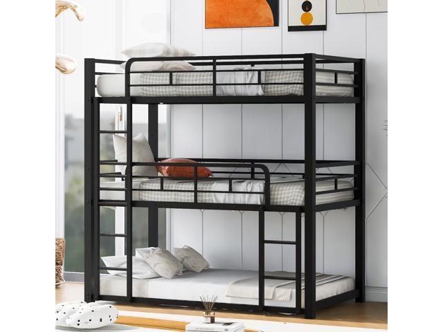 Click here for Metal Twin Size Triple Bunk Bed  Black(Old SKU: SM... prices