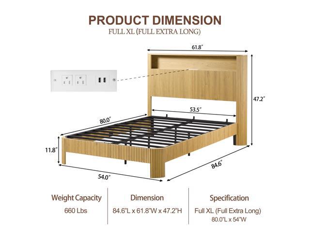 Click here for Full Extra Long(Full XL) Size bed frame with stora... prices