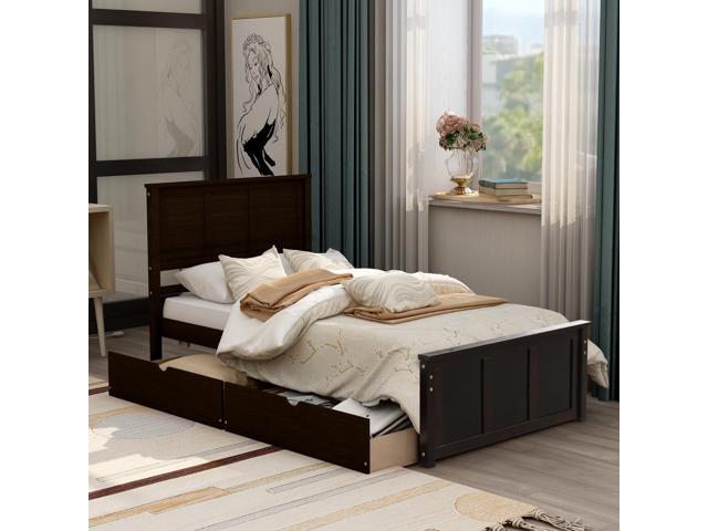 Click here for Platform Storage Bed  2 drawers with wheels  Twin... prices