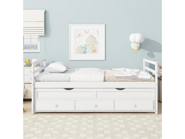 Click here for Twin Size Bed with Headboard  Footboard  Trundle a... prices