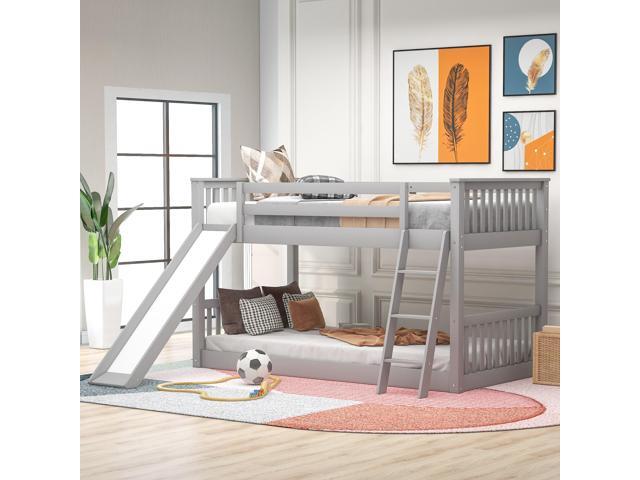 Click here for Twin over Twin Bunk Bed with Convertible Slide and... prices