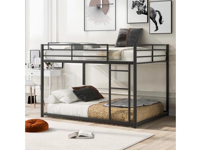 Click here for Full over Full Metal Bunk Bed  Low Bunk Bed with L... prices
