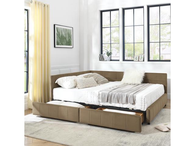 Click here for Queen Size Storage Upholstered Tufted Bed Frame  S... prices
