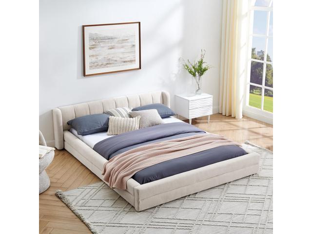 Click here for Queen Size Upholstered Bed Frame with Thick Fabric... prices