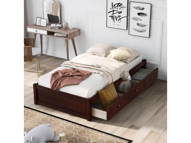 Click here for Orisfur. Twin Size Platform Storage Bed with 3 Dra... prices