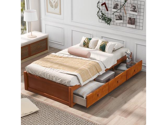 Click here for Orisfur. Twin Size Platform Storage Bed with 3 Dra... prices