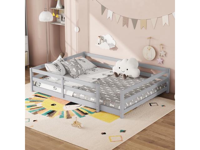 Click here for Full Size Floor Bed  Montessori Floor Bed with Fen... prices