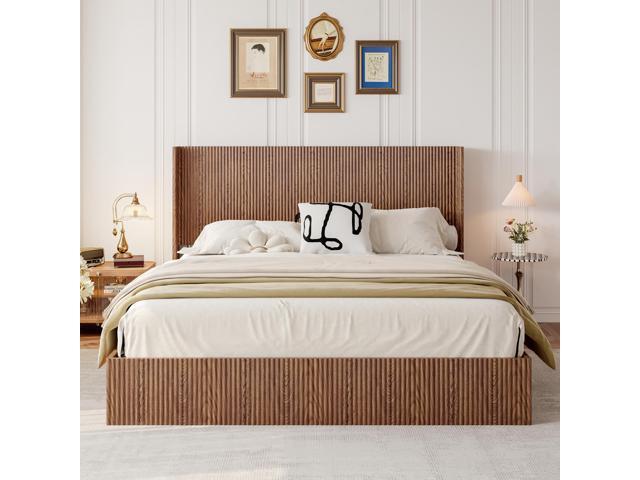 Click here for Large grooved undulating lift storage bed frame  w... prices