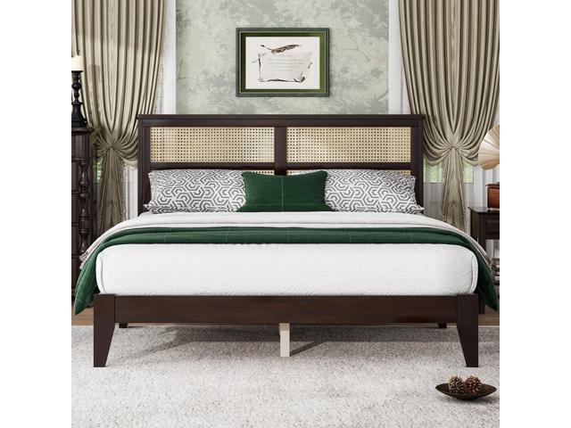 Click here for Queen Size Rubber Wooden  Solid Wooden Bed with Ra... prices