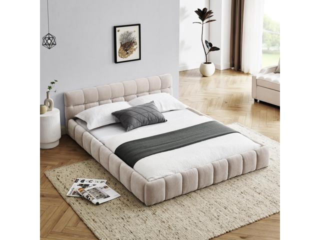 Click here for Queen Size Upholstered Bed Frame with Thick Fabric... prices