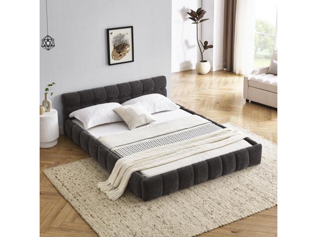 Click here for Queen Size Upholstered Bed Frame with Thick Fabric... prices