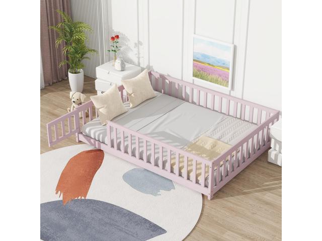 Click here for Full Size Floor Bed with Fence and Door Rubber Woo... prices