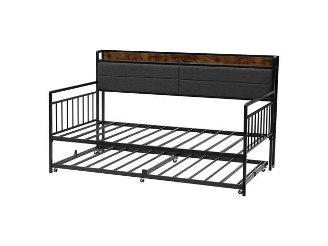 Click here for Twin Size Daybed Frame Metal Day Bed with Trundle... prices