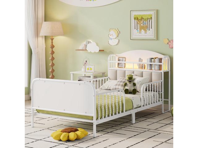 Click here for Twin Size Metal Platform Bed Frame with Light  Kid... prices