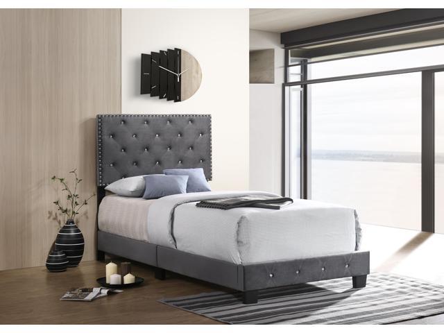 Click here for Charming Gray Twin Bed With Storage prices