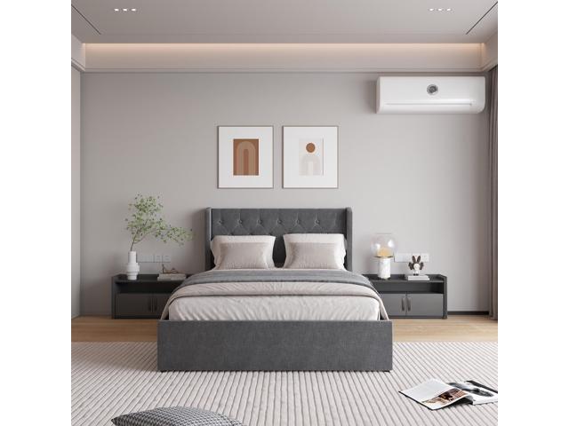 Click here for Full Size Bed Frame with 4 Storage Drawers and Win... prices