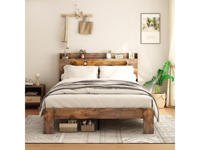 Click here for Bed Frame King Size  Wood Platform Bed Frame with... prices