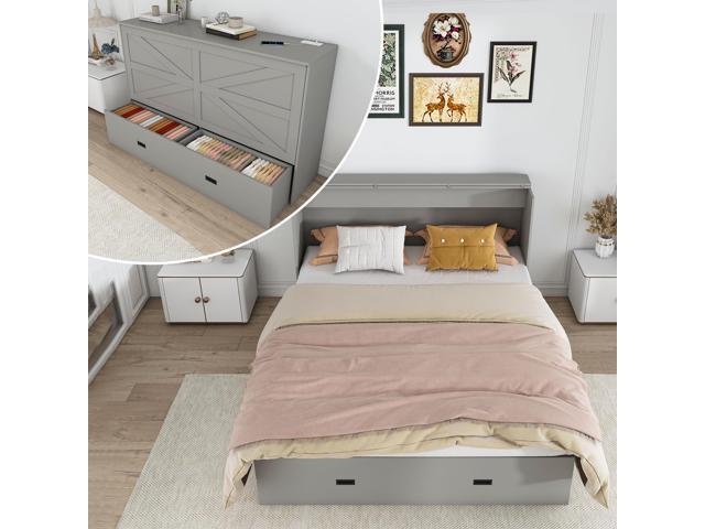 Click here for 57 inches Murphy bed  with storage drawers and cha... prices