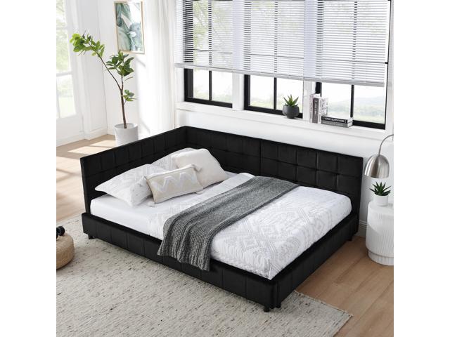 Click here for Full Size Upholstered Tufted Bed Frame  Sofa Bed F... prices
