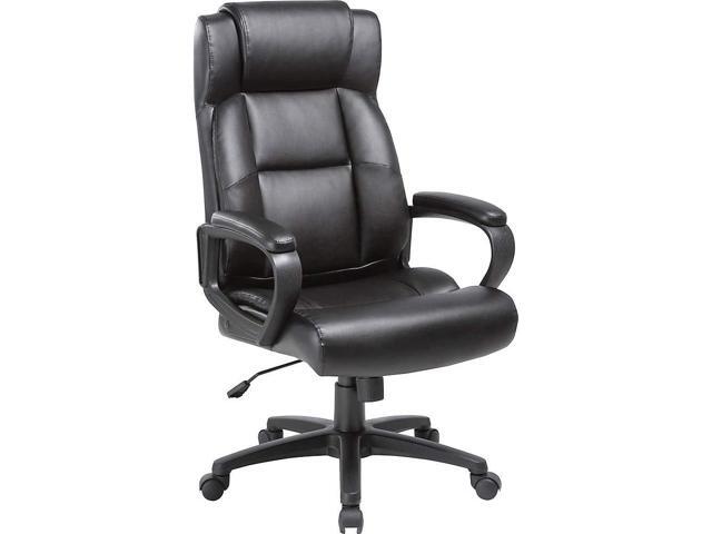Click here for Lorell Soho High-Back Leather Executive Chair  Bla... prices