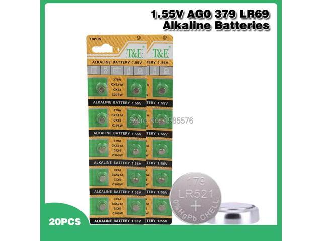 Click here for 20Pcs Button Batteries 10mAh AG0 LR521 Alkaline Ba... prices