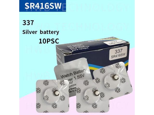 Click here for 10 pcs/lot Watch battery 337 SR416SW Silver 1.55V... prices