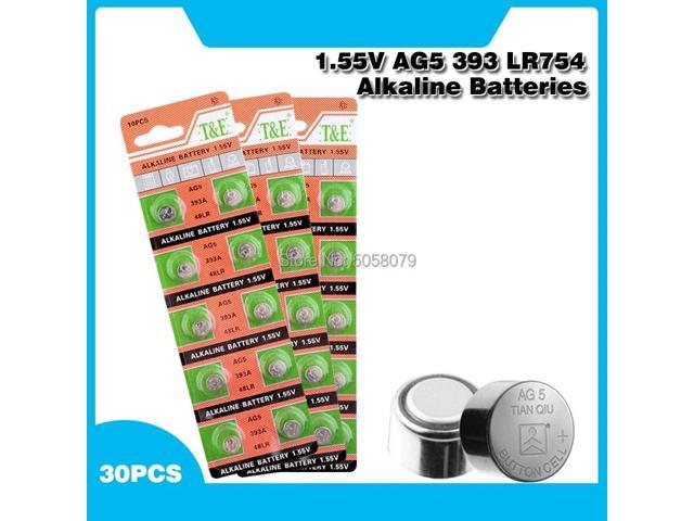 Click here for 30pcs AG5 Alkaline Bateria Coin Cells D309 D393 G5... prices