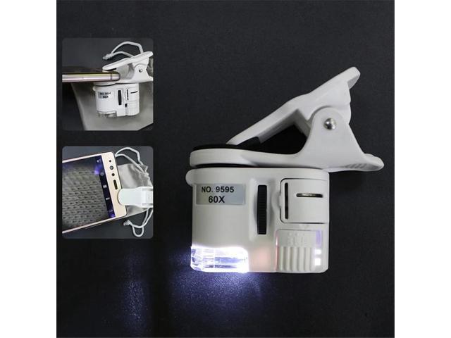 Click here for 60X Clip Magnifying Glass Pocket Microscope Loupe... prices