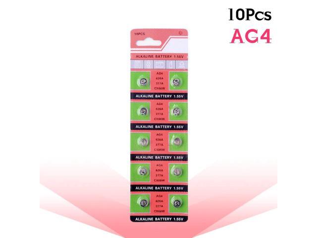 Click here for 10-pcs/pack AG4 LR626 377 Button Batteries SR626 1... prices