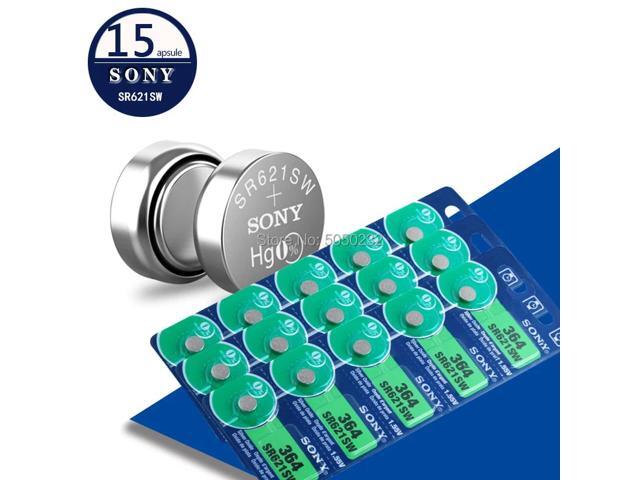 Click here for 15pcs For Sony 1.55V 364 SR621SW V364 SR60 SR621 A... prices