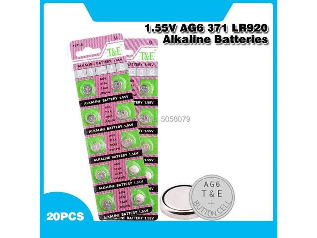 Click here for 20pcs 1.55V AG6 371 SR920SW LR920 SR927 171 370 L9... prices