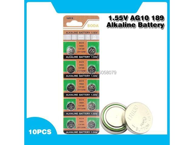 Click here for 10PCS/pack AG10 LR54 Cell Coin Alkaline Battery fo... prices
