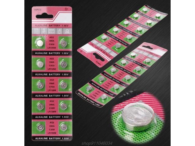 Click here for 10PCS Alkaline Batteries AG2 G2 396A LR726 SR726W... prices