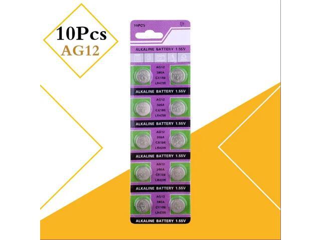 Click here for 10pcs/pack AG12 LR43 386 Button Batteries SR43 186... prices
