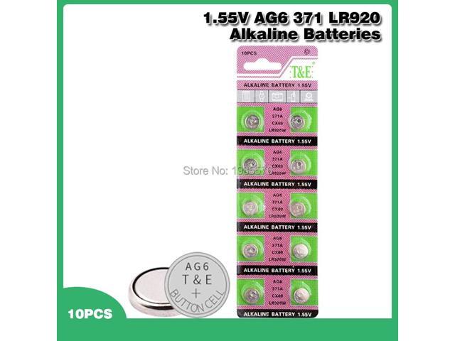 Click here for 10pcs AG6 Alkaline Batteries SR290SW SR920SW V371... prices