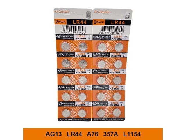 Click here for 10pcs/1card AG13 Coin Battery Cell 1.55V AG 13 LR4... prices