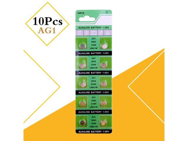 Click here for 10pcs 1.55V AG1 LR621 SR621 164 Button Battery LR6... prices