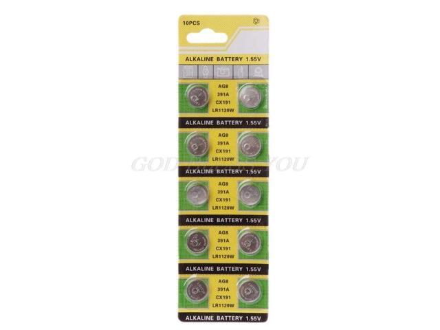 Click here for 10PCS Watch Battery AG8 1.55V Li-ion Button Coin C... prices