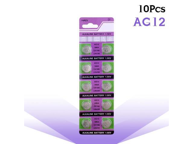 Click here for 10-pcs/pack AG12 LR43 386 Button Batteries SR43 18... prices