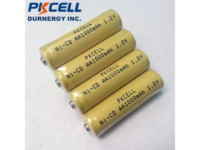 Click here for 4pcs PKCELL 1000mAh 1.2V AA NiCd Rechargeable Indu... prices