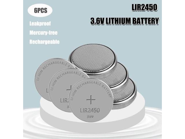 Click here for 6PCS 3.6V LIR2450 LIR 2450 lithium rechargeable ba... prices