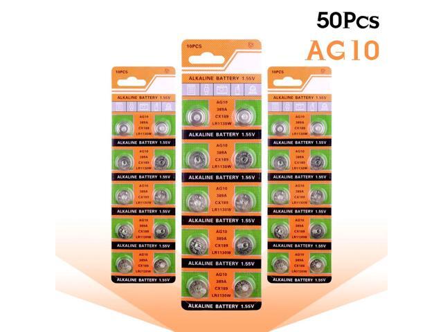 Click here for 50PCS Button Coin Cell Battery AG10 1.5V Watch Bat... prices